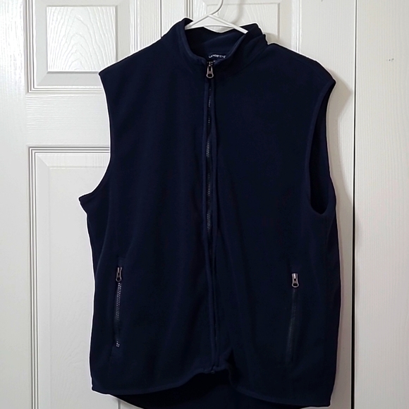 Lands' End | Jackets & Coats | Nwot Lands End Navy Blue Fleece Zipup ...
